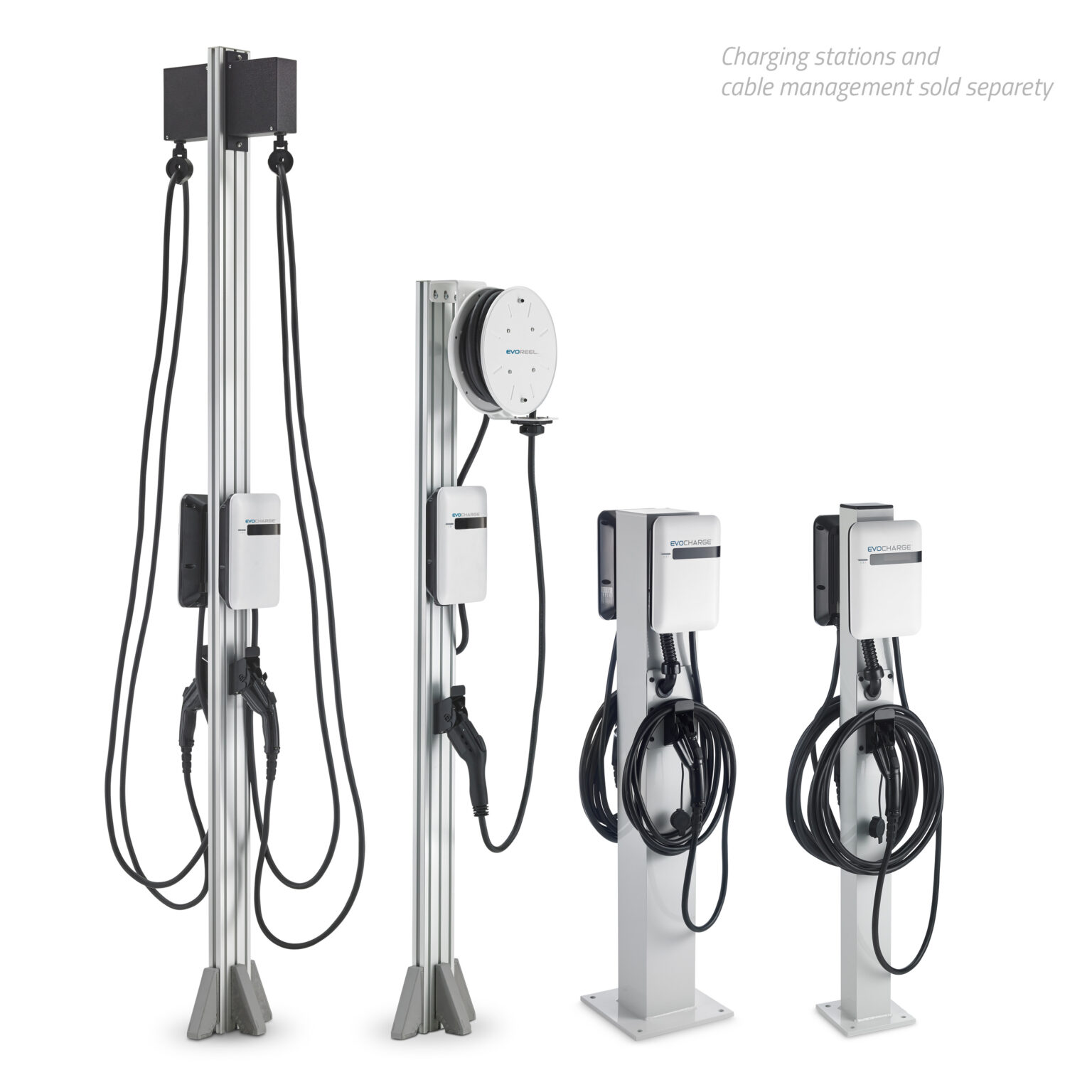 Commercial EV Charger Pedestal Mount | EvoCharge EVSE